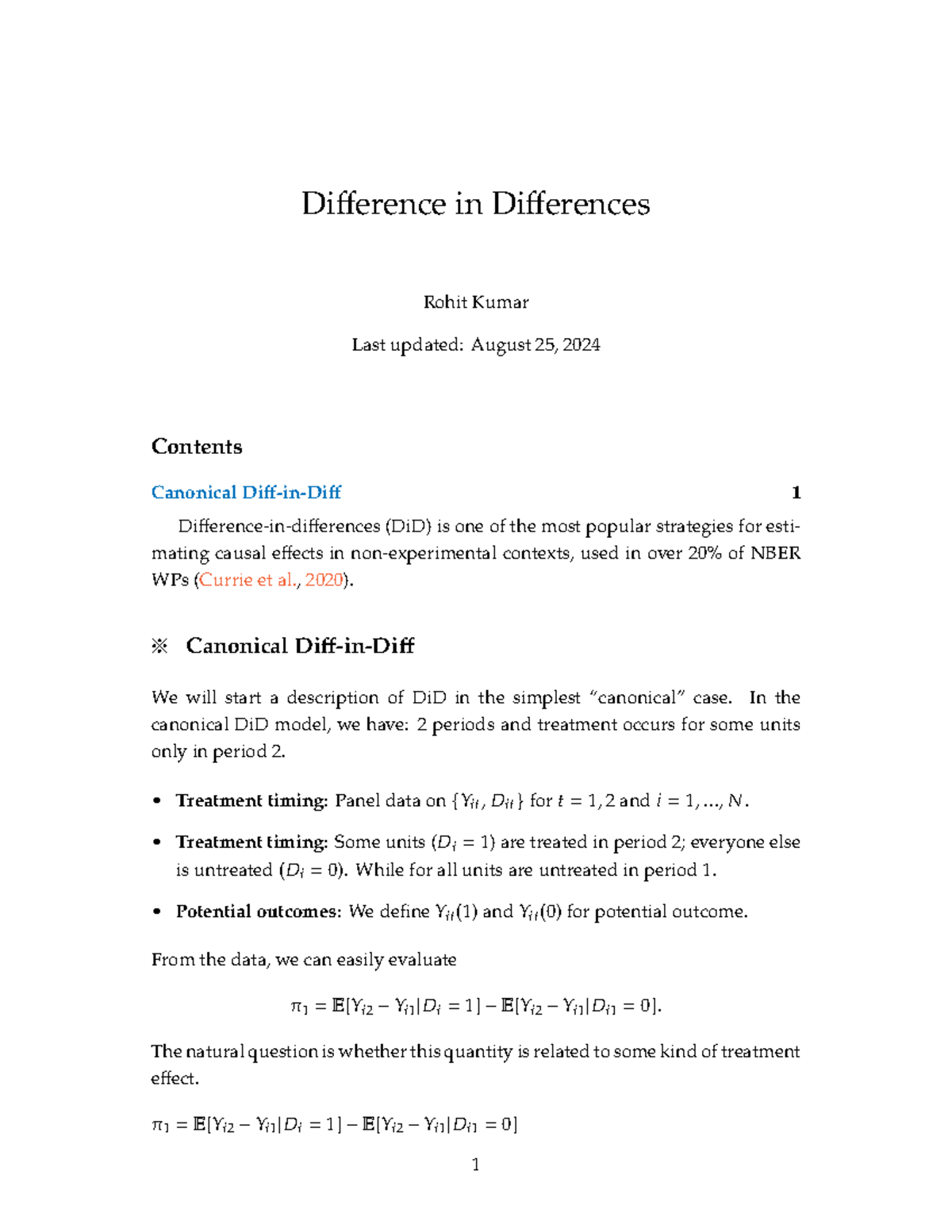DID - Diff and Diff econometrics regression - Difference in Differences ...