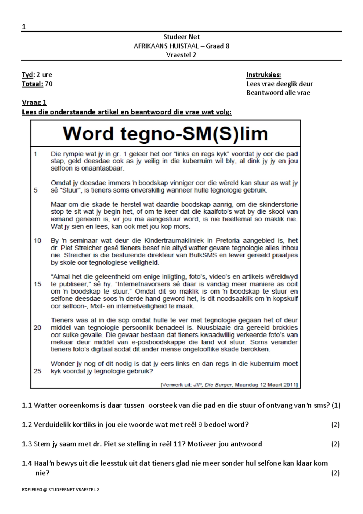 Les 4 Werkwoorde en Tye: Verb Tenses Explained - Language Study - Studocu