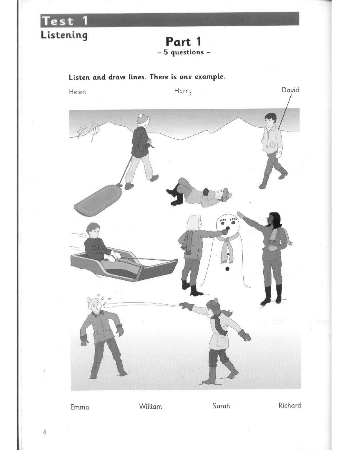 Test 1 Listening Activities: Drawing, Writing & Coloring - Studocu