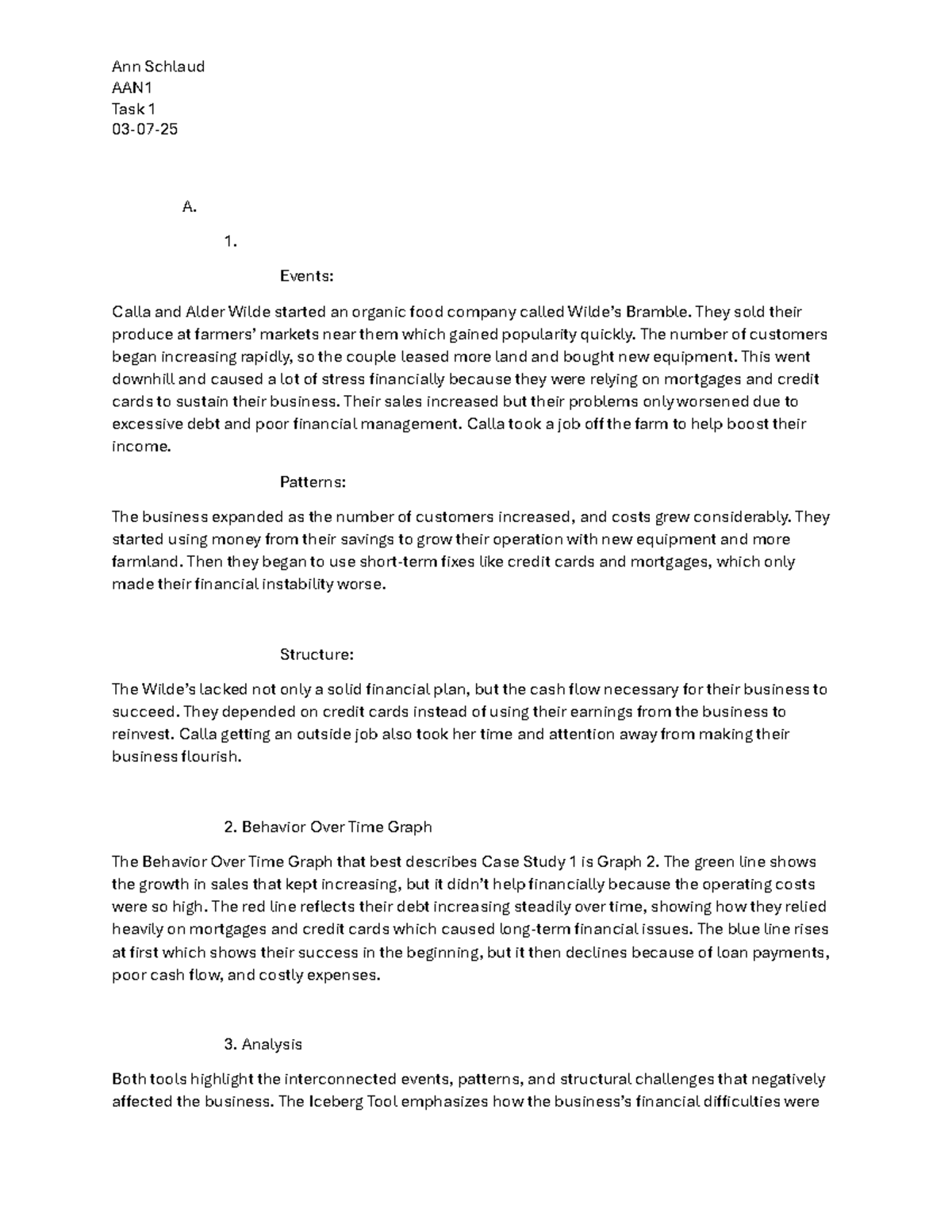 Systems and Thinking Applications Task 1 - Ann Schlaud AAN 1 Task 1 03 ...