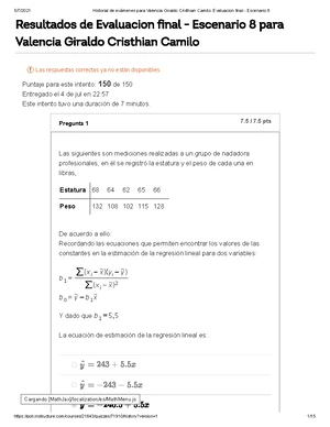 Parcial Final Estadistica - Resultados de Evaluacion final - Escenario 8 para LAURA FERNANDA ROA ...