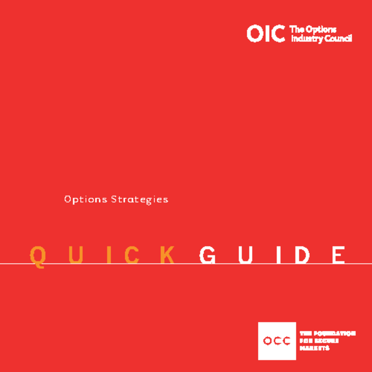 OIC Options Strategies Quick Guide: Understanding Key Concepts - Studocu