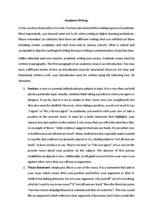 Using Appropriate Language in Academic Writing - When writing, it is ...