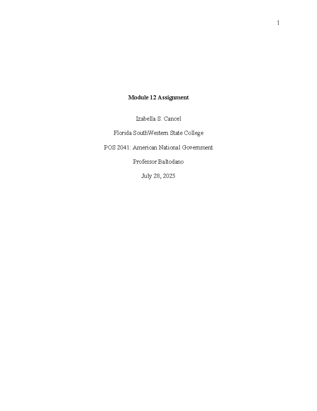 Module 12 Assignment: Analyzing Lyon v. Animal House Zoo in POS 2041 - Studocu