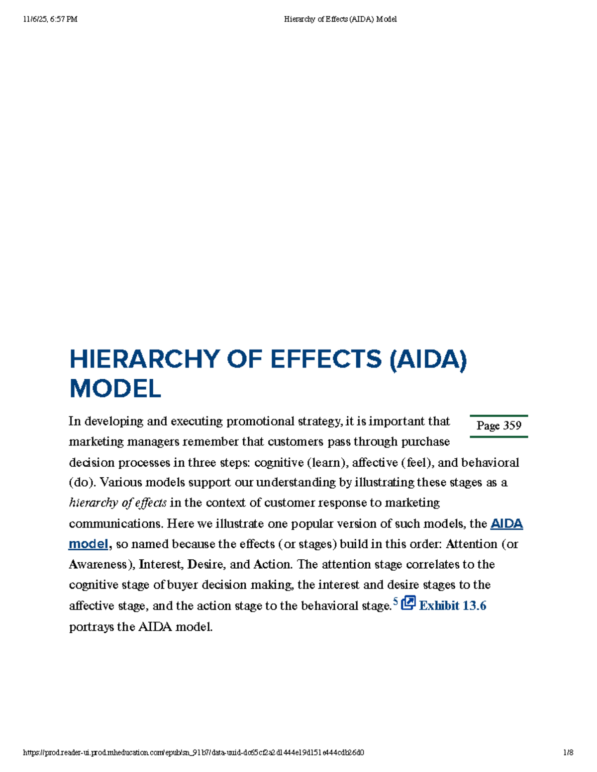 Hierarchy of Effects (AIDA) Model Overview - Marketing Strategies - Studocu