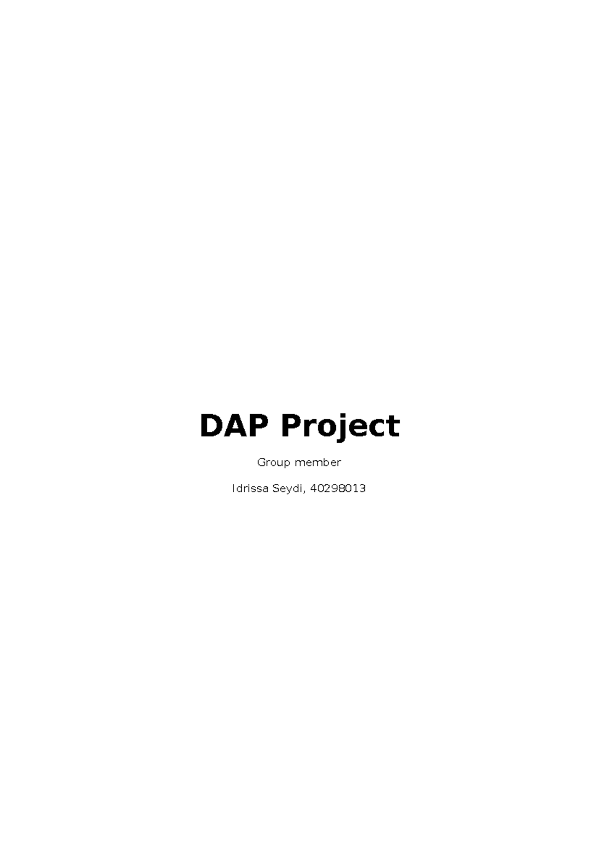 DAP Project Analysis: Security Metrics and Client Contributions by ...