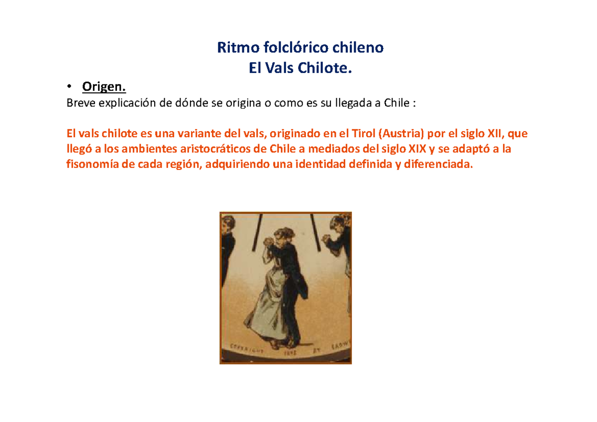 Ritmos Folclóricos Chilenos: El Vals Chilote - Origen y Estructura ...