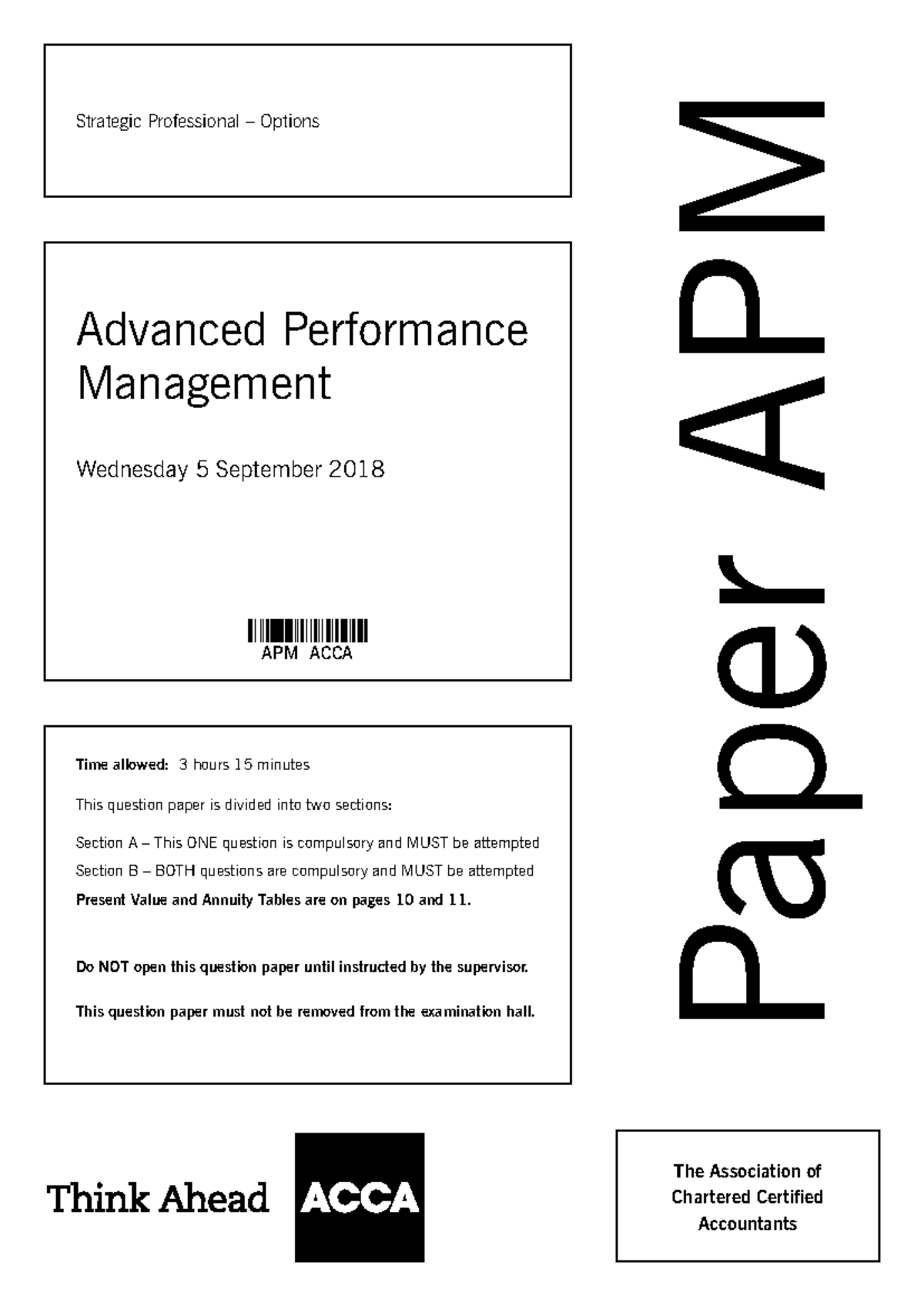 APM S2018: Case Study on Performance Management Strategy - Studocu