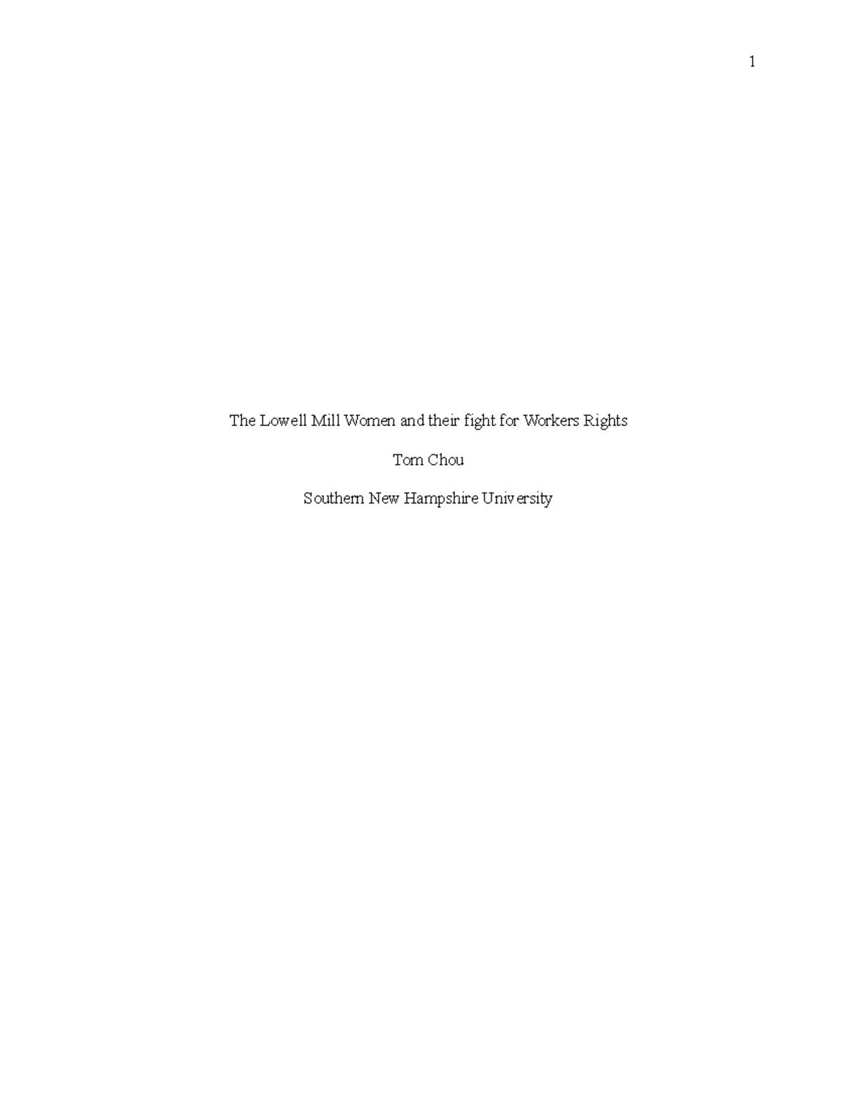 Lowell Women Strikes: A Fight for Workers' Rights and Independence ...