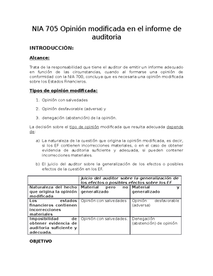 NIA 800 - Resumen de la norma internacional de auditoría - IFACC IAASB ...