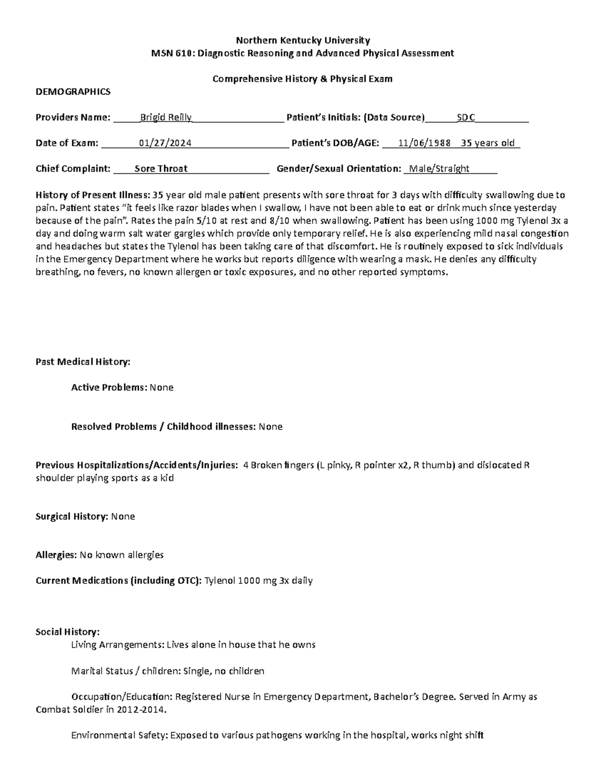 HEENT Written Exam - MSN 610: Diagnosing & Advanced Assessment - Studocu