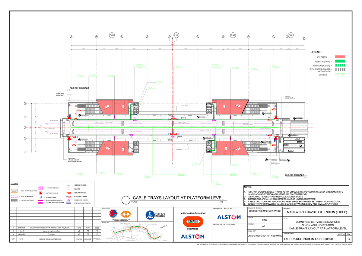 N1 CSD: Cable Trays Layout at Ninoy Aquino Station - Studocu