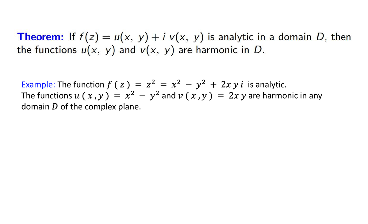 Fallsem 2024-25 BMAT201L Lecture: Harmonic Functions & Conjugates - Studocu