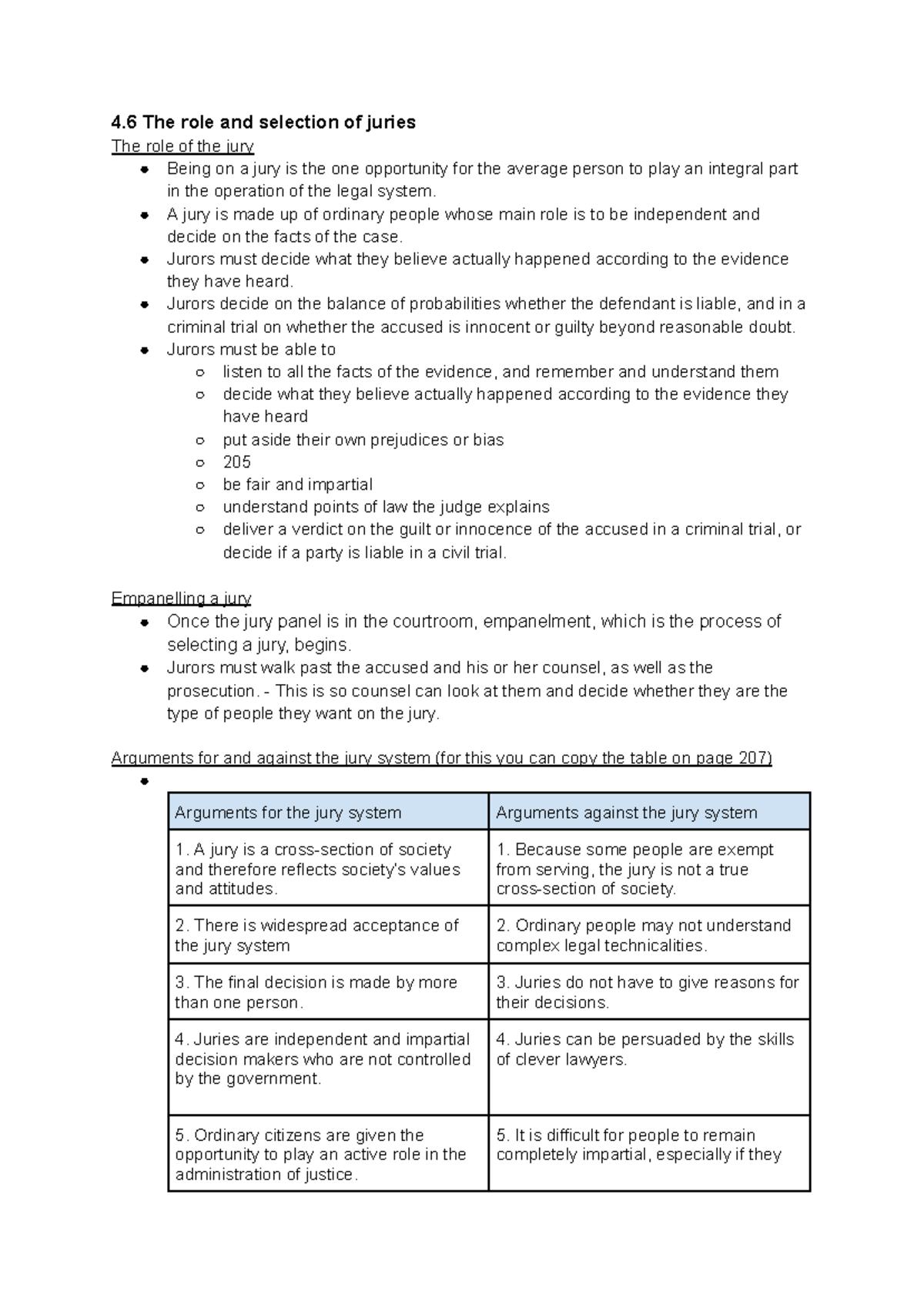 The Role and Selection of Juries in Legal Proceedings - Studocu