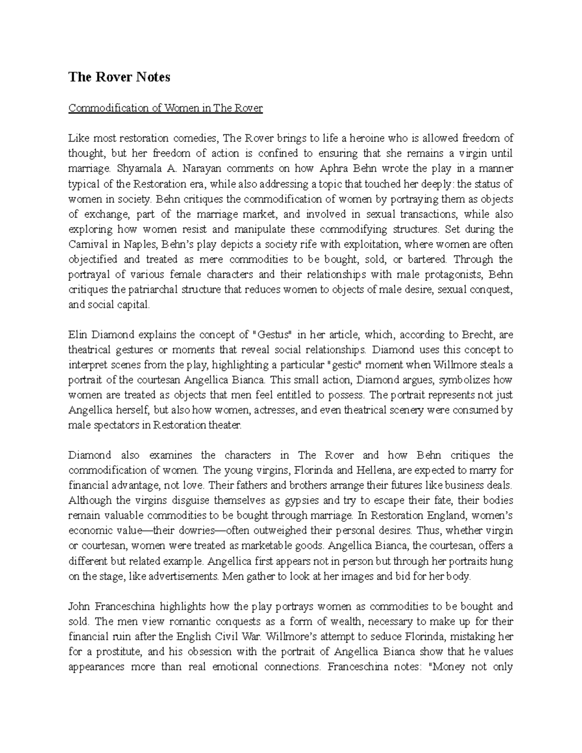 The Rover (ENG 201) Notes: Commodification of Women in Restoration ...
