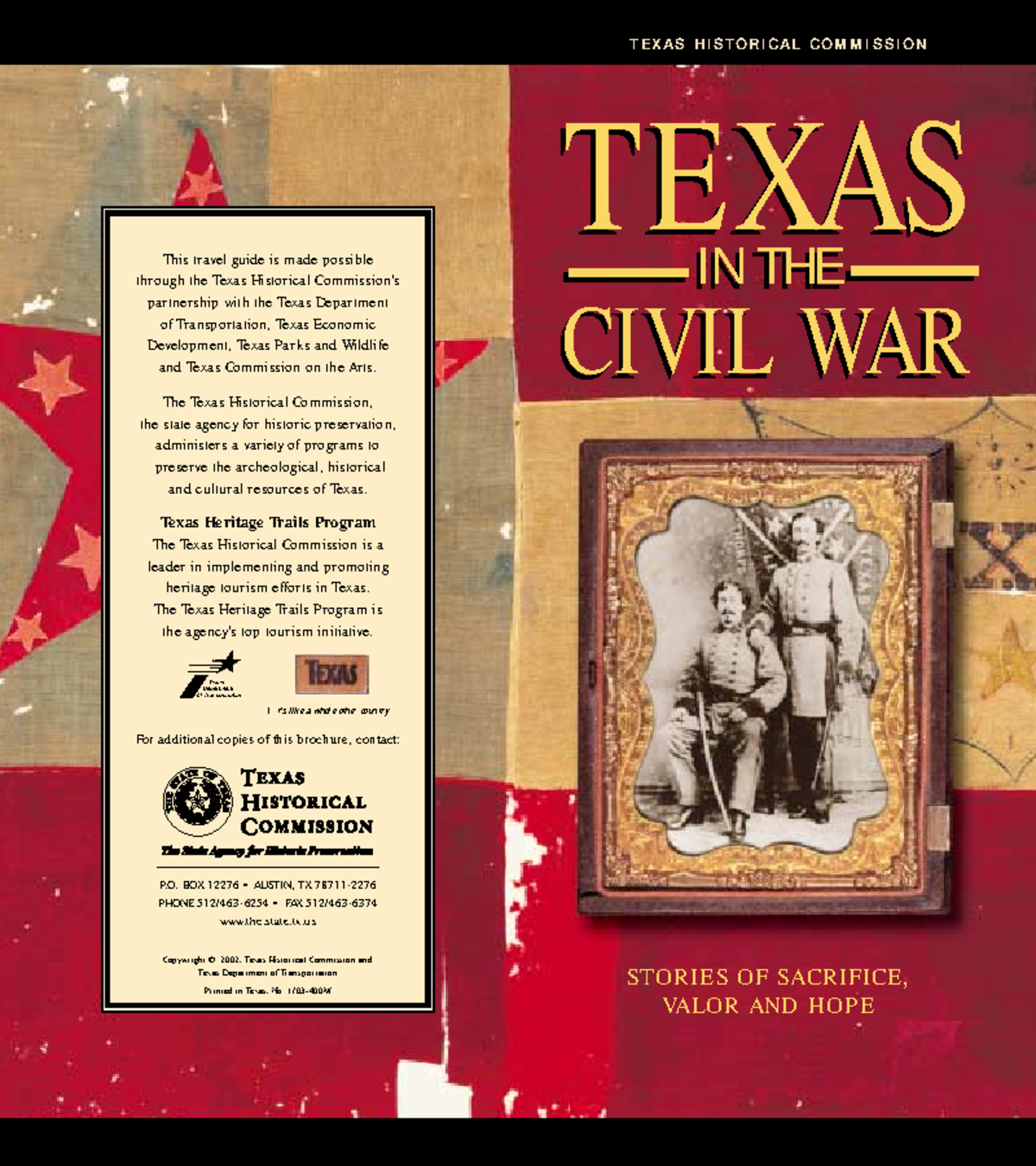 Civil war historical brochure - TEXAS HISTORICAL COMMISSION TEXAS IN ...