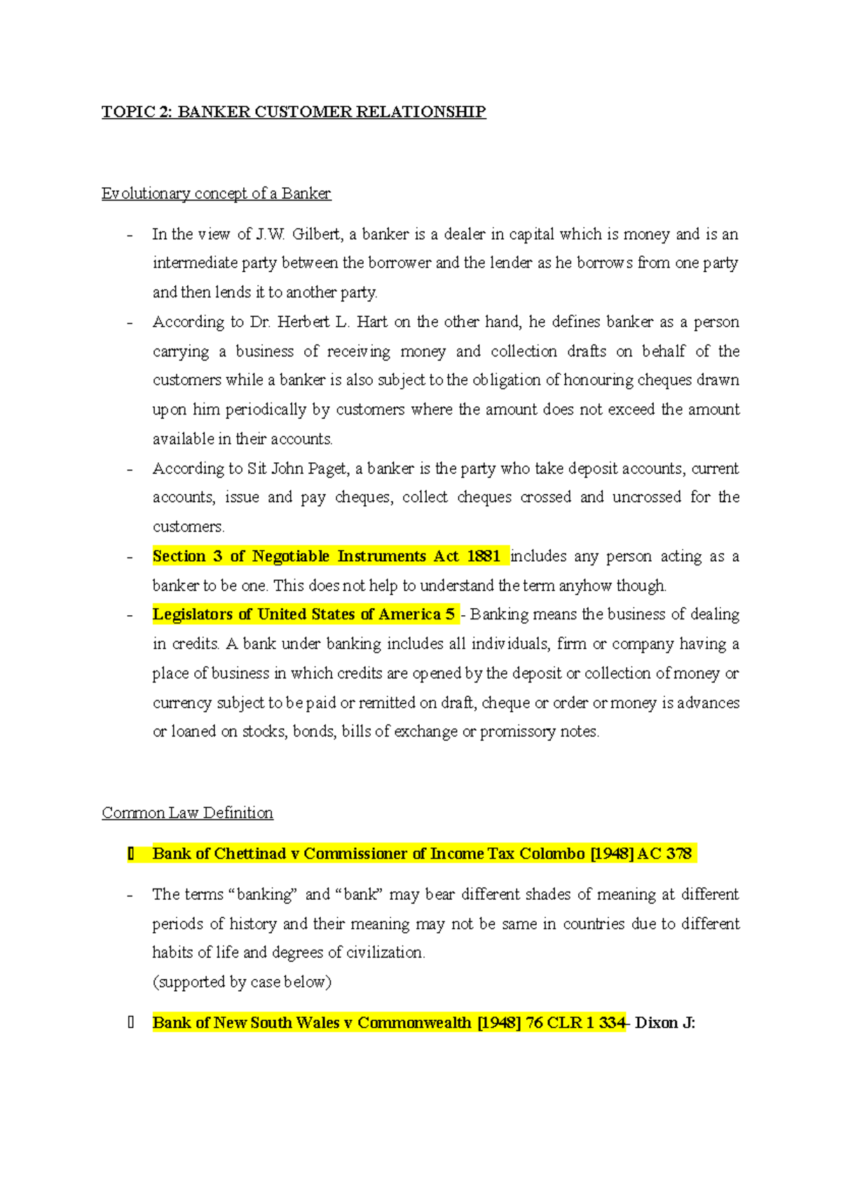 Topic 2: Understanding the Banker-Customer Relationship in Banking ...