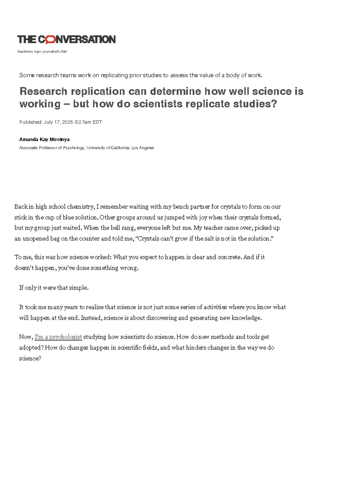 The Importance of Research Replication in Science: Insights and Challenges - Studocu