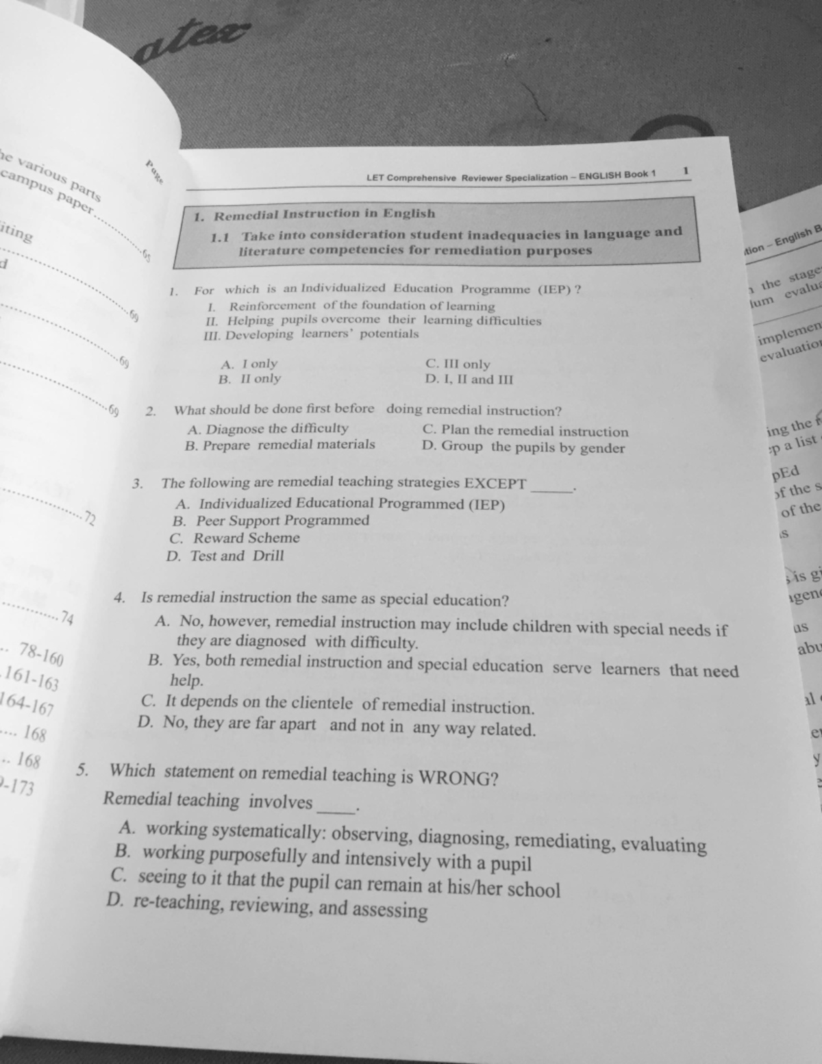 493519115 Lorimar Book 1 Study Materials Overview - Studocu