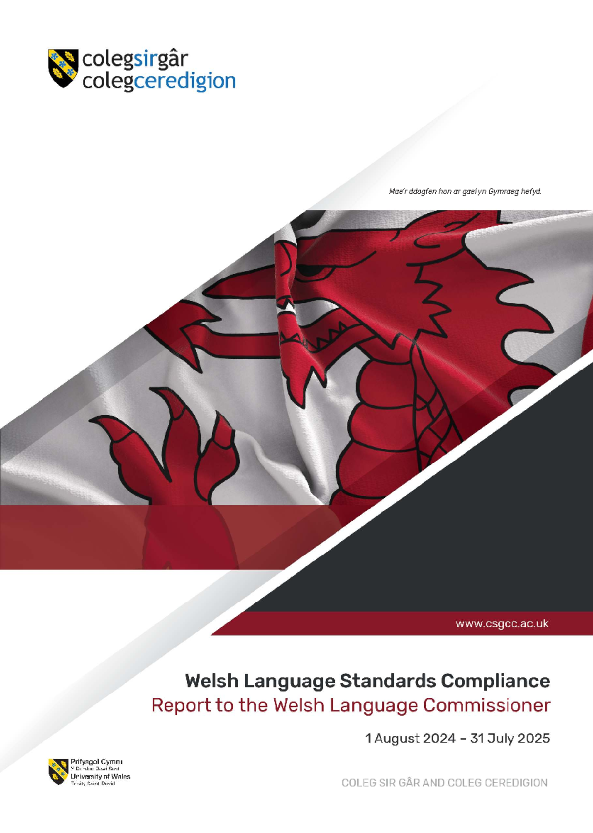 Welsh Language Standards Compliance Report 2024-2025 - Studocu