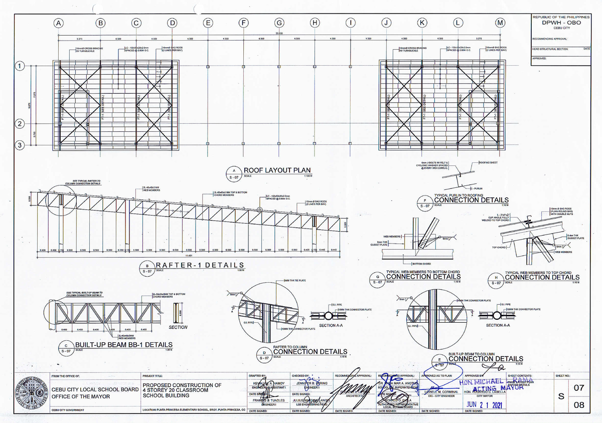 Proposed Construction Plans for 4-Storey School Building (P3) - Studocu