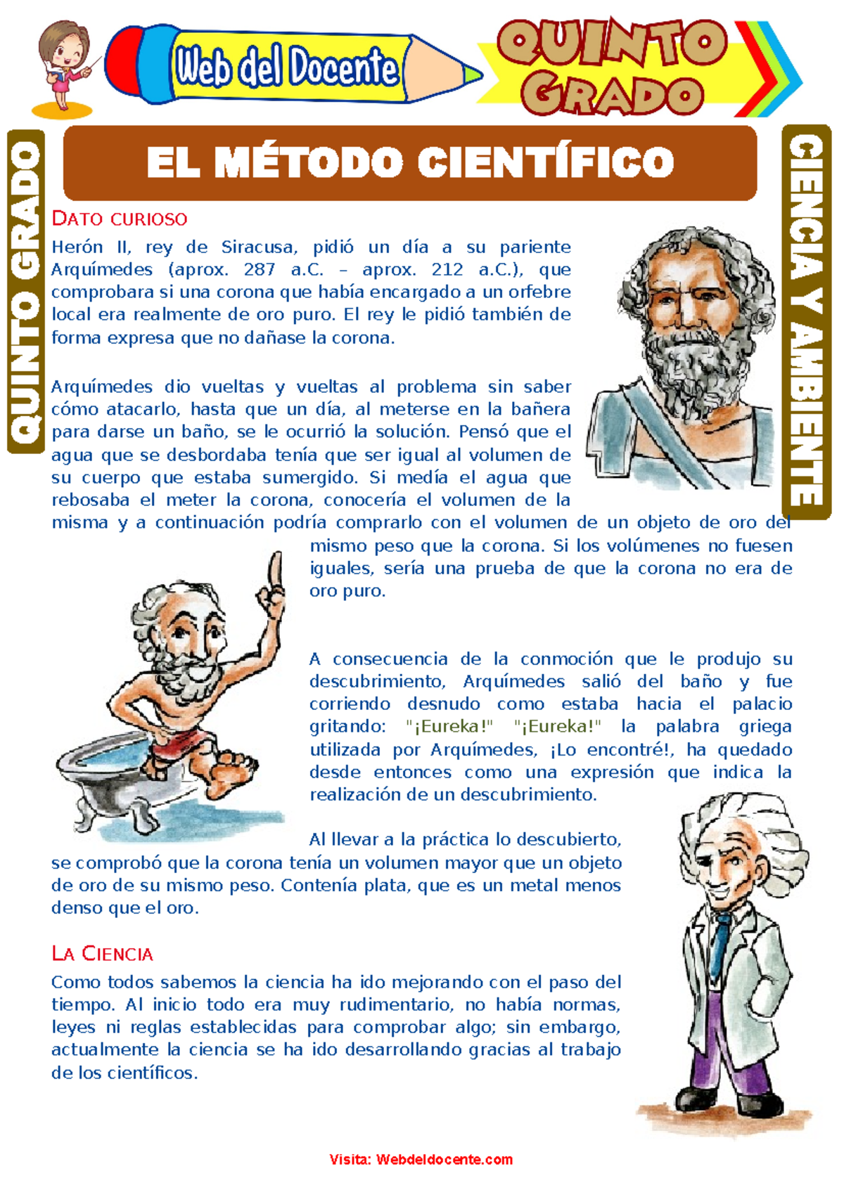 Hoja De Trabajo Del Método Científico Elemental Metodología De La