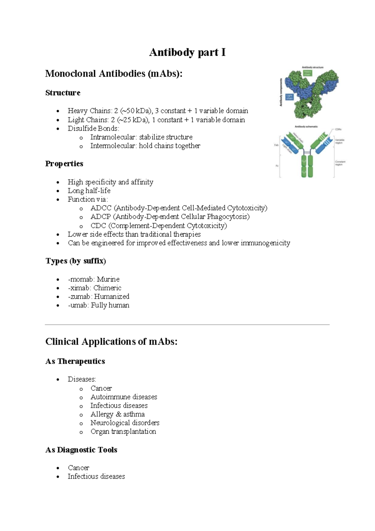 Antibody Summary: Monoclonal Antibodies (mAbs) and Their Applications ...