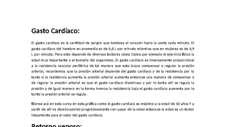 Gasto Cardíaco: Factores y Regulación en el Sistema Cardiovascular ...
