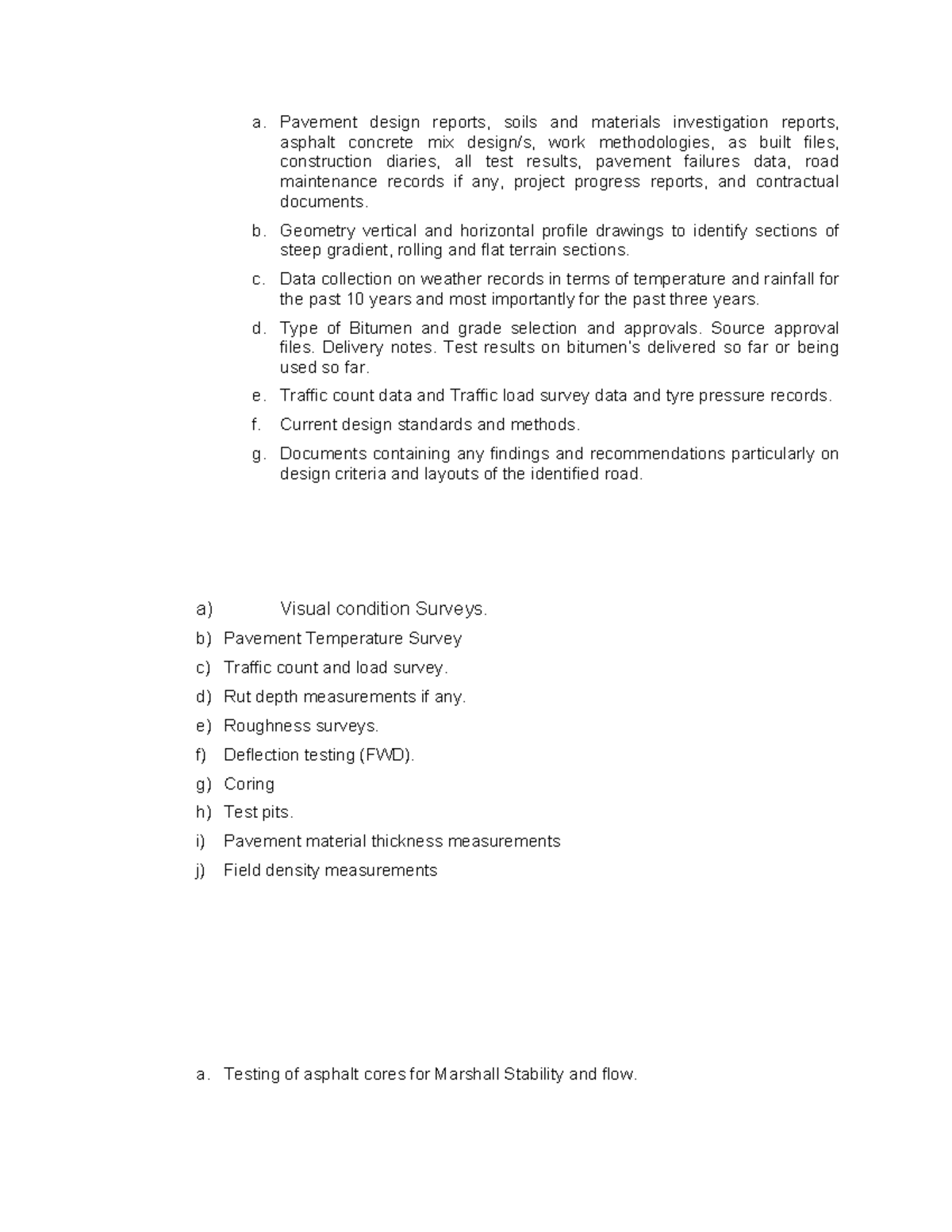 Pavement Design Reports & Materials Investigation (ENG 101) - Studocu