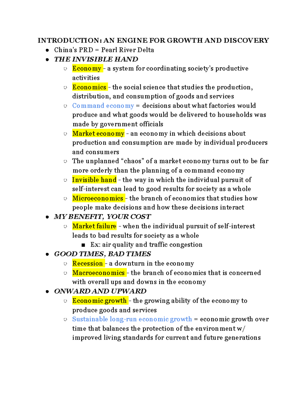 Intro to Macroeconomics: Growth, Markets, and Economic Dynamics - Studocu