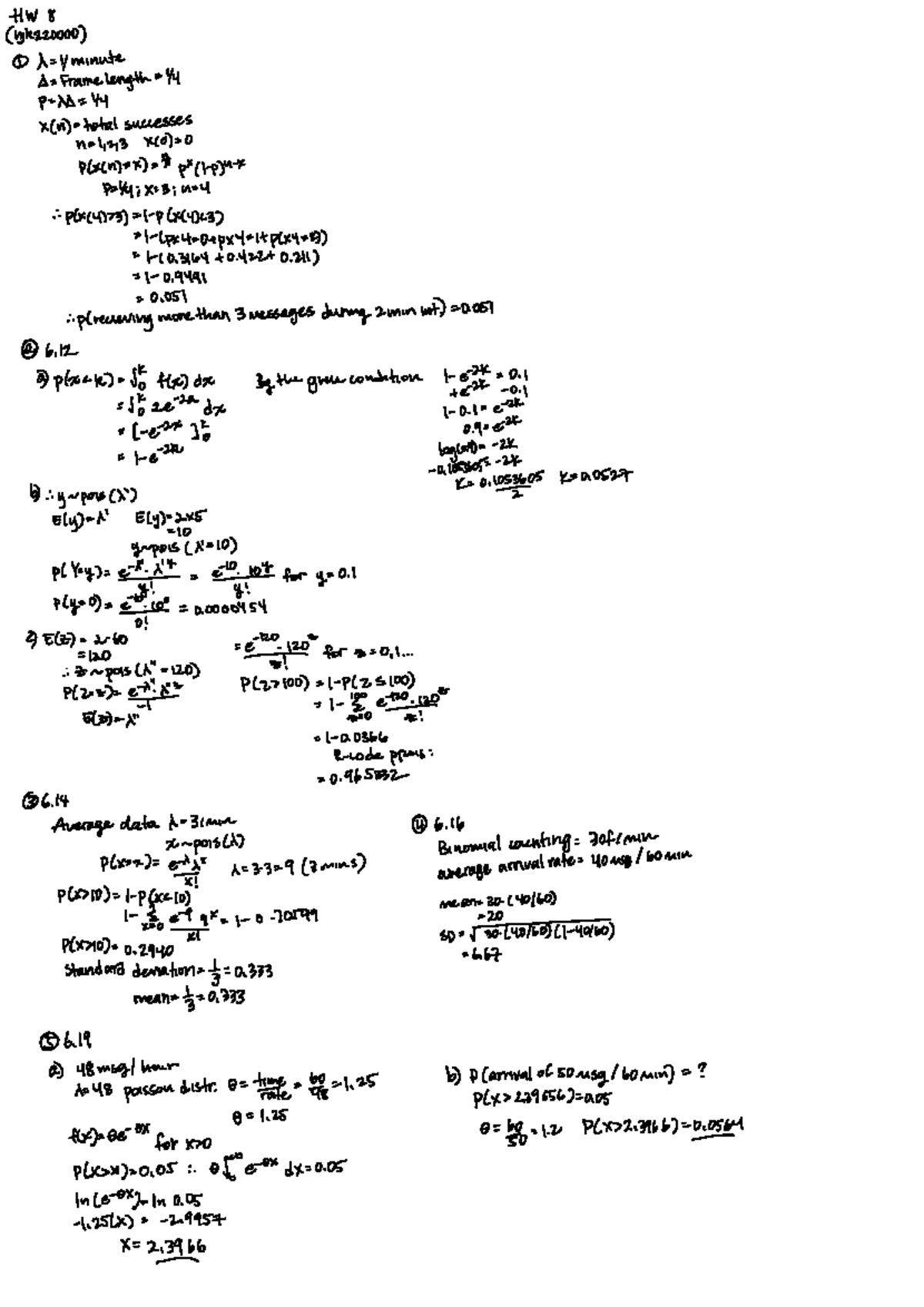 HW 8 Solutions and Discussion - CS 3341 by Huizhen Guo - Studocu