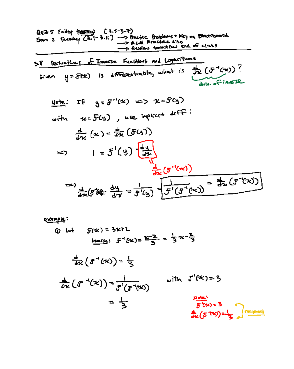 Calculus Techniques: Implicit Differentiation and Logarithmic Functions ...
