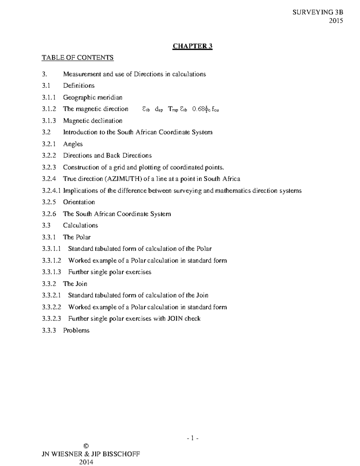 Surveying 3B chapter 3 - Measurement and use of Directions in ...