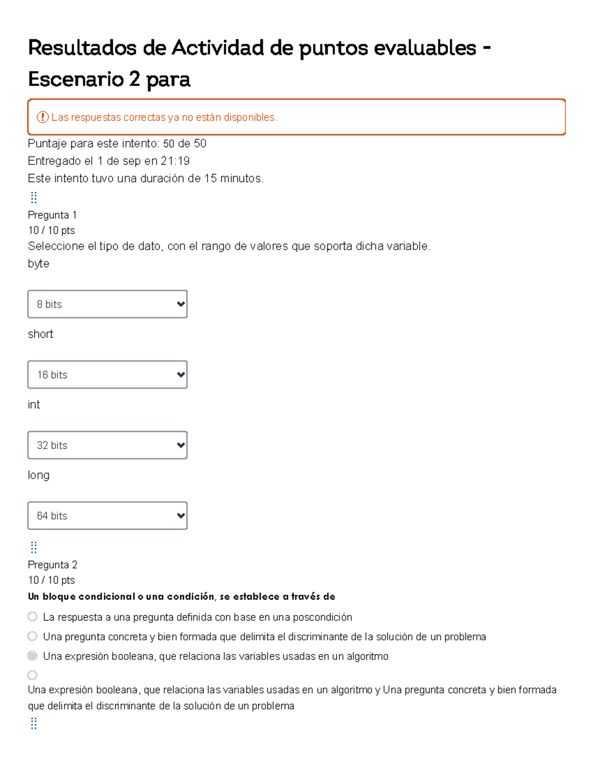 Programación de Computadores - Actividad Evaluativa Escenario 2 - Studocu