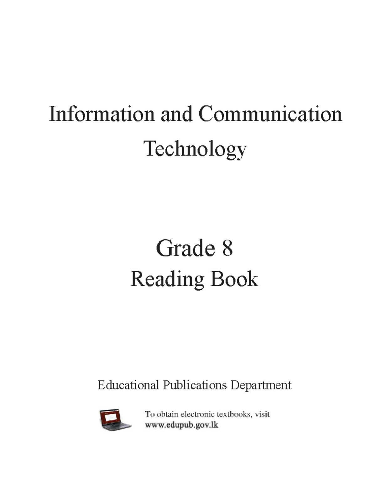 ICT Reading Book for Grade 8 - Educational Publications 2018 - Studocu