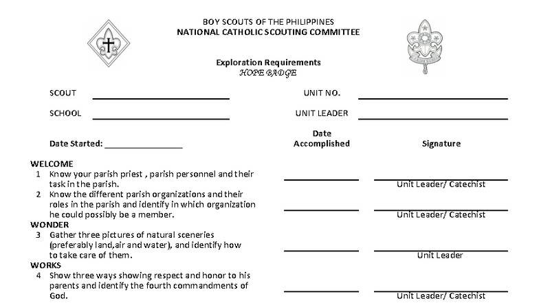 AMC 02 Hope Badge Exploration Requirements - Boy Scouts of the ...