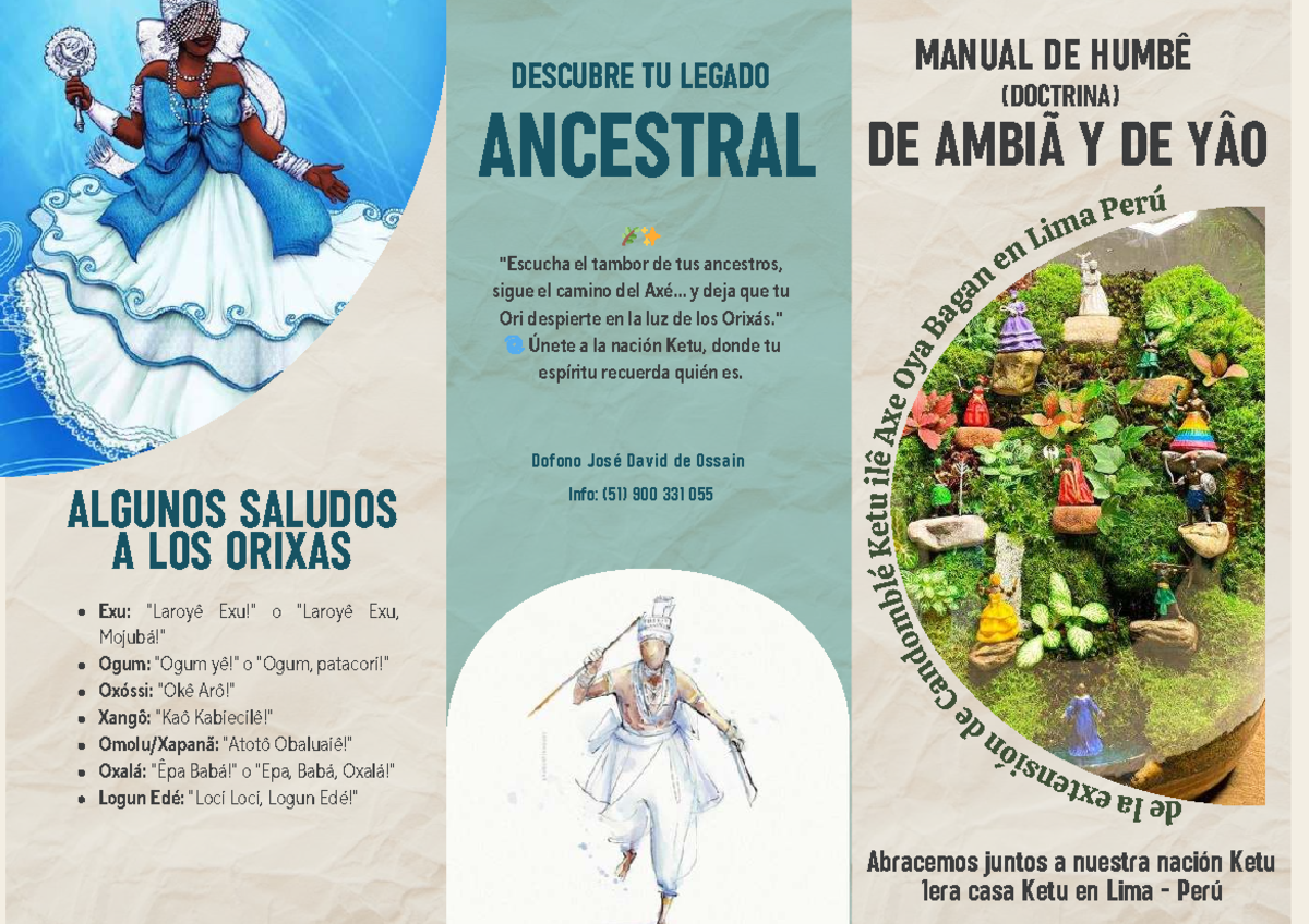DESCUBRE TU LEGADO: MANUAL DE HUMBÊ Y ANCESTRAL DE KETU - Studocu