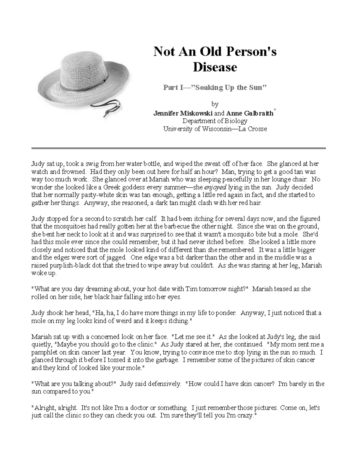 Skin Cancer Case Study - nnnnnnn - Not An Old Person's Disease Part I ...