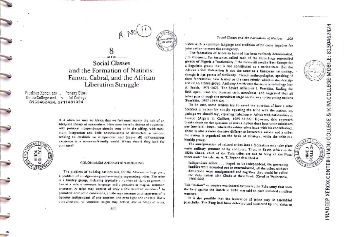 Social Classes and the Formation of Nations: A Study on African Tribes ...