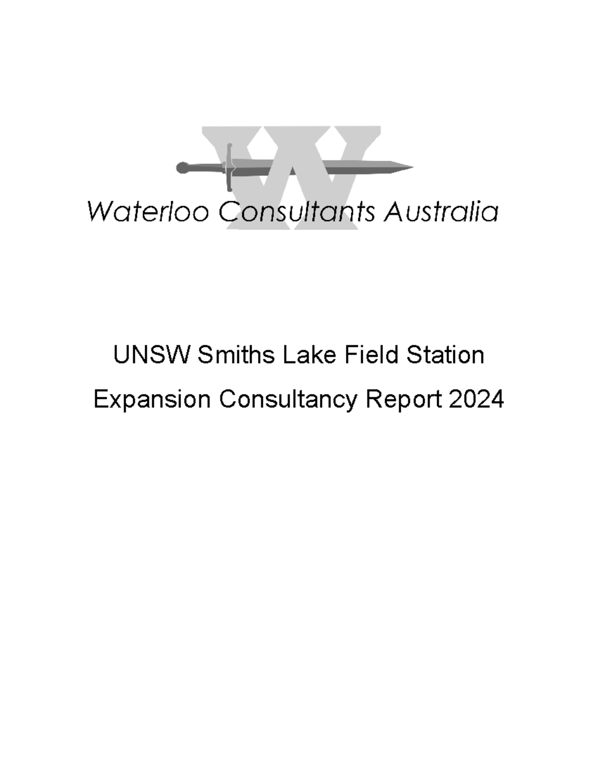 UNSW Field Station Expansion Consultancy Report 2024: Analysis ...