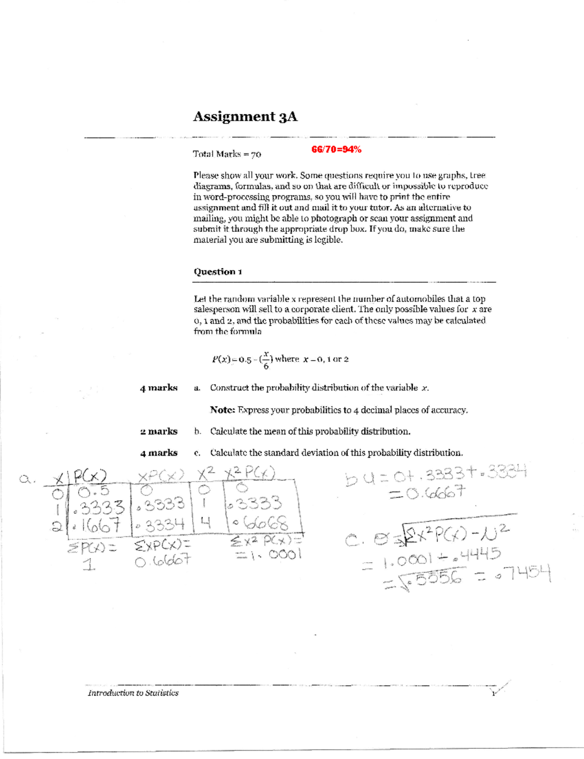 Assignment 3A - Assignment 3A O. "5:b , l6b 4 rnarks z marks 4 marks P ...
