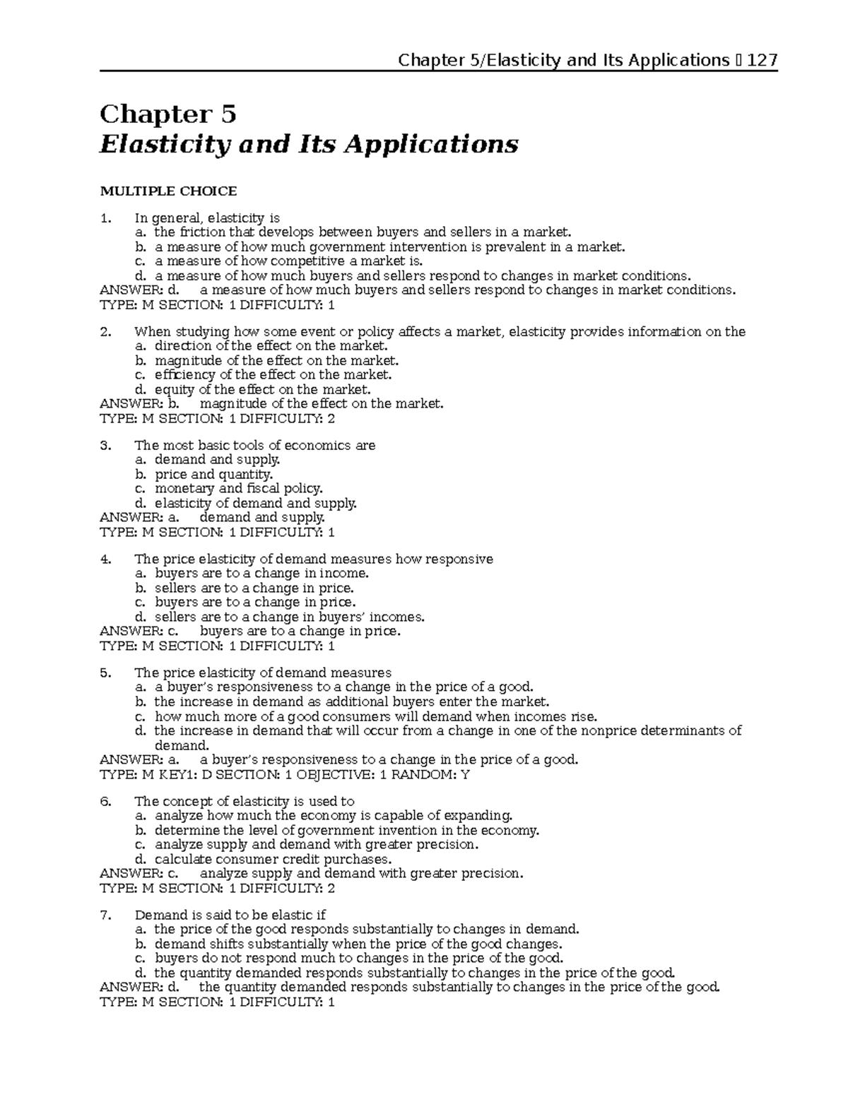 Chapter 5 - Elasticity and Its Applications - KINH TẾ VI MÔ (EN) - Studocu