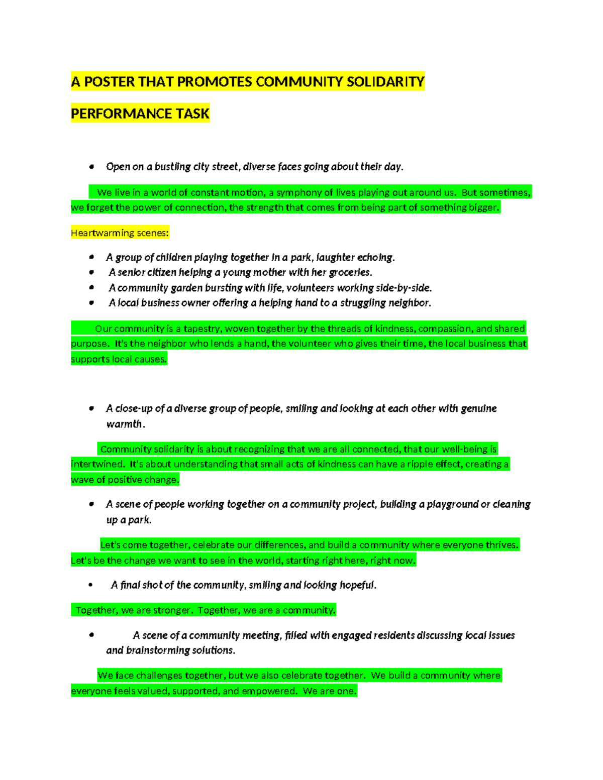 A Poster THAT P-WPS Office - A POSTER THAT PROMOTES COMMUNITY ...