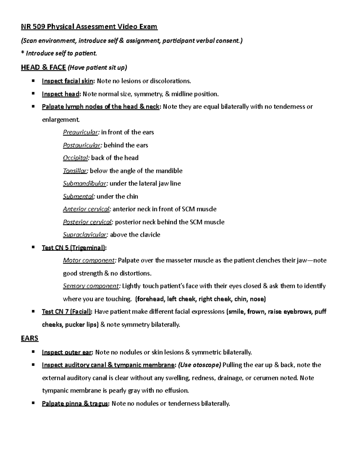 Amanda Wheaton - iHuman Test Case Study on Sore Throat Diagnosis - Studocu