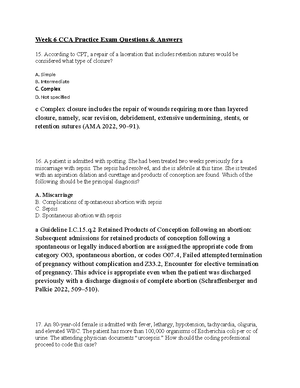 CCA Exam Knowledge Check-Revenue Cycle Management-Answers - a. CMS-1500 ...