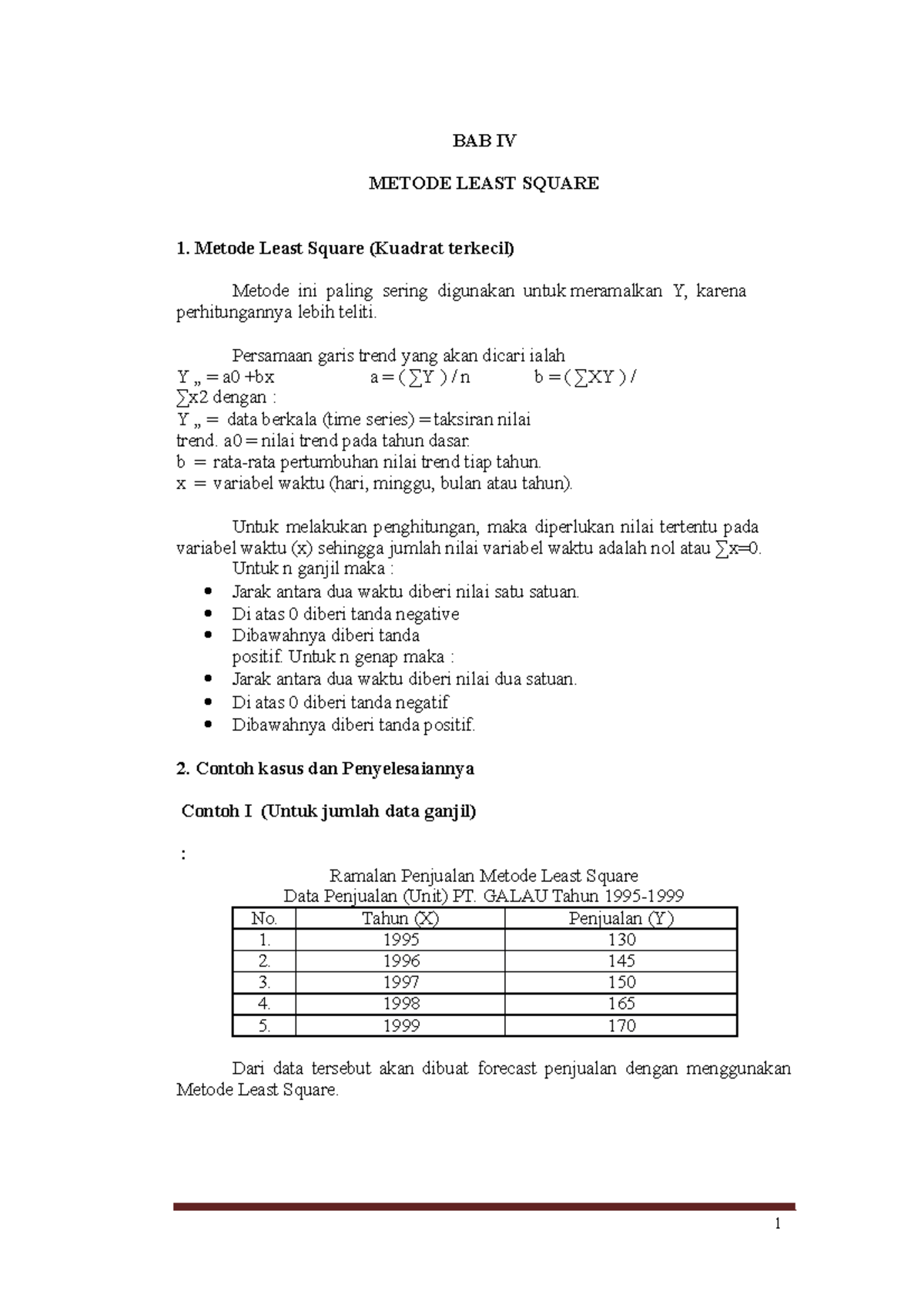 Modul Statistik Deskriptif: Bab 4 Metode Least Square dan Aplikasinya ...