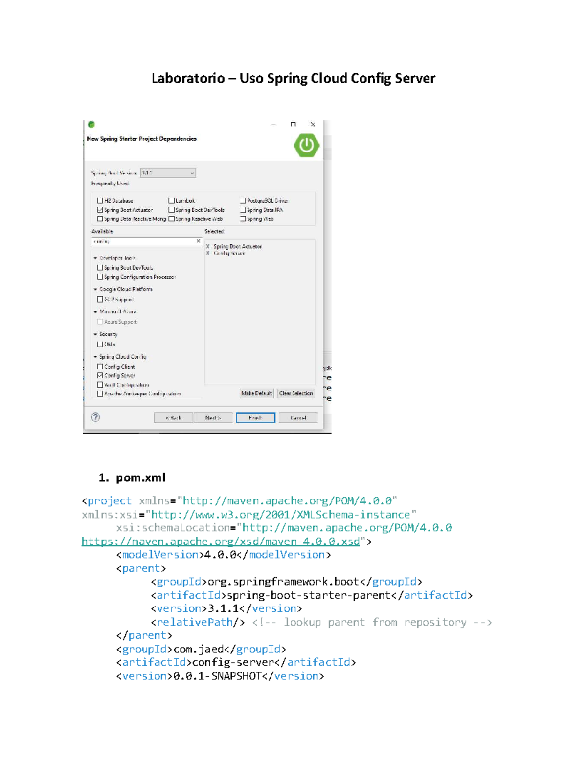 Lab5 - Uso de Spring Cloud Config Server y API REST - Studocu