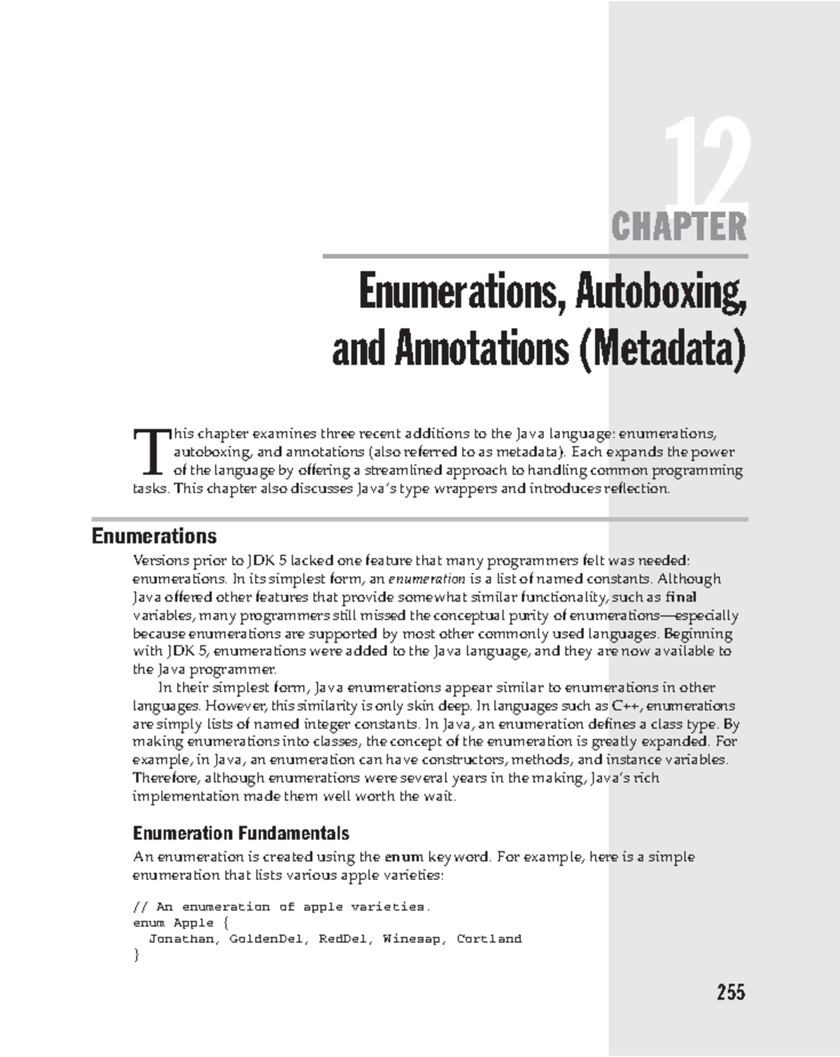 Java Programming: Chapter 12 - Enumerations, Autoboxing, & Annotations - Studocu
