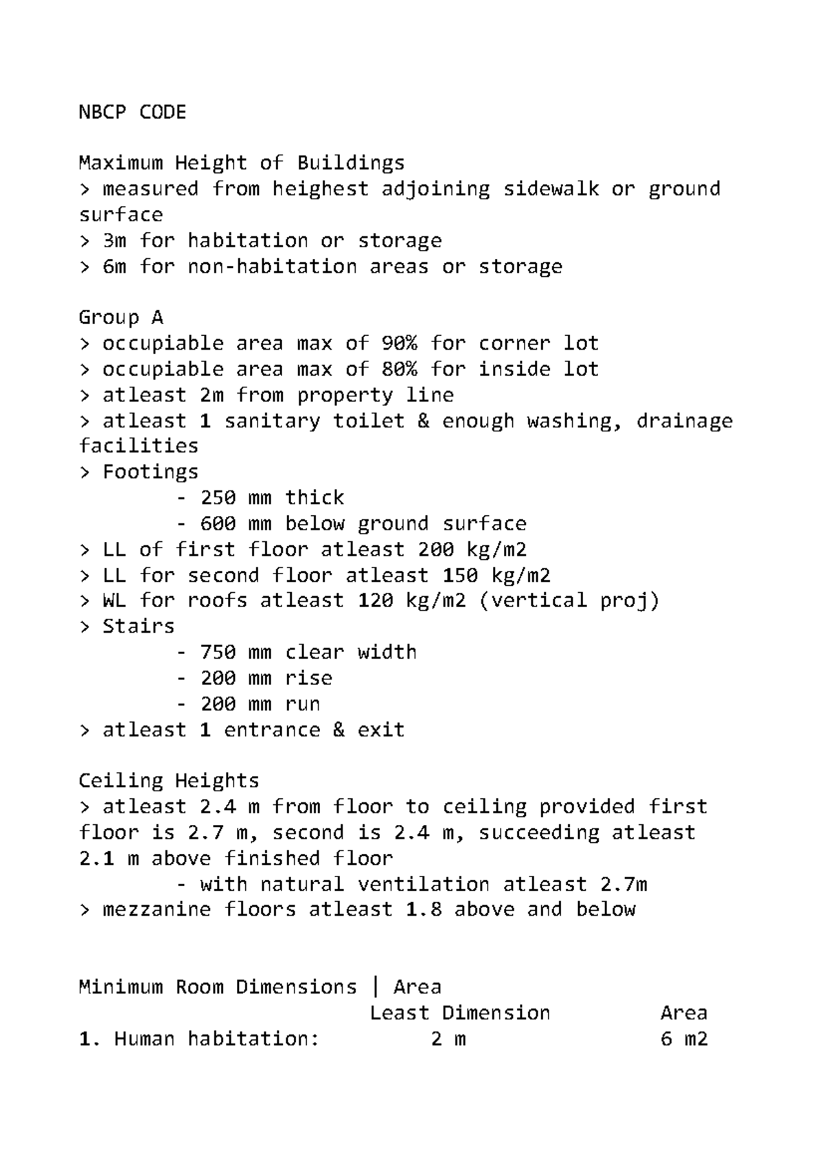 NSCP Code Notes - Summary for BS in Civil Engineering - Studocu