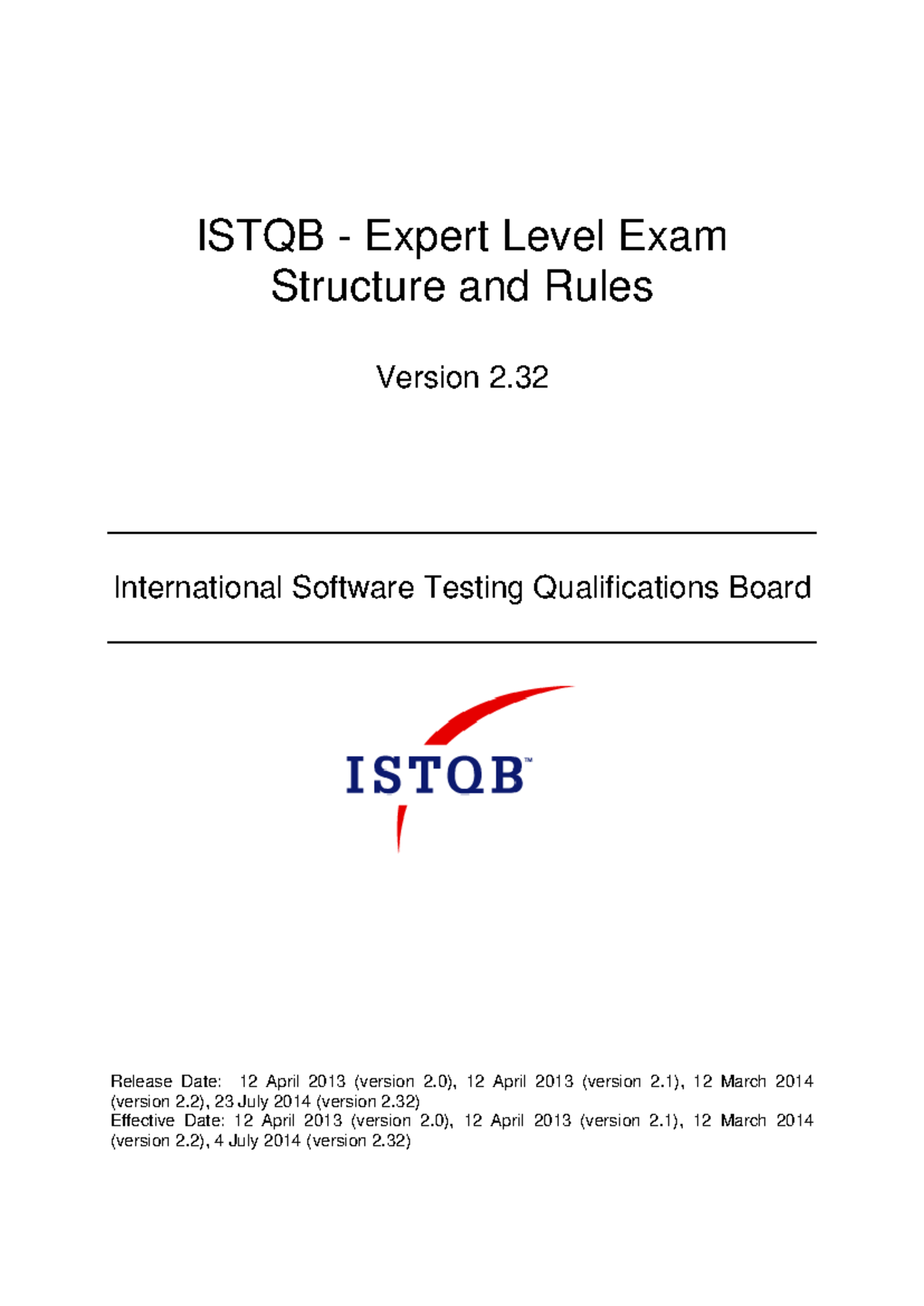 ISTQB CTEL Exam Structure & Rules: Version 2.321 Overview - Studocu